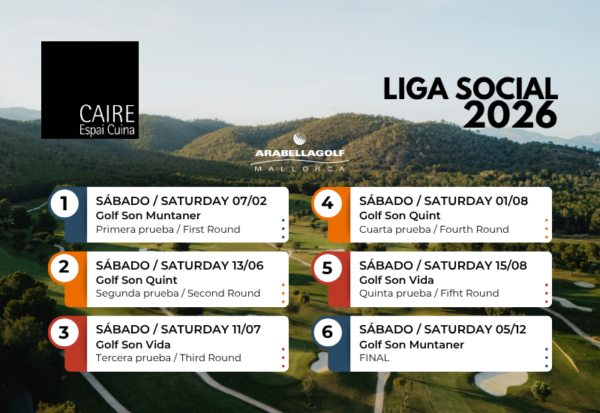 Caire Espai Cuina Social League 2026 - Arabella Golf Mallorca